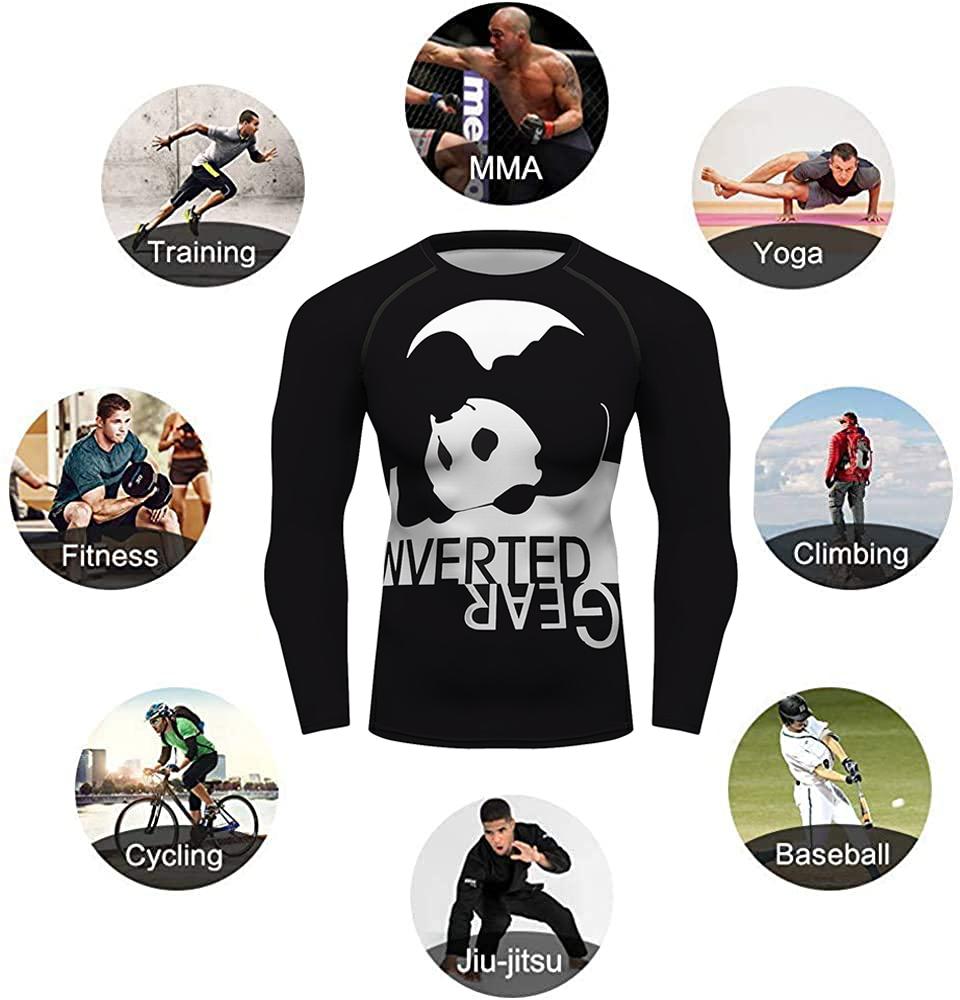 Let's Roll Panda Jiu Jitsu Compression Shirt - BJJ, MMA, Running Cylin ...